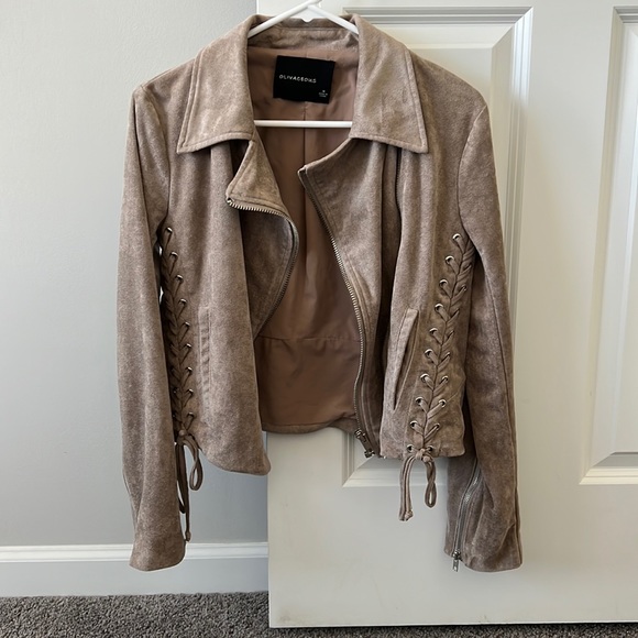 Jackets & Coats | Tan Suede Jacket | Poshmark